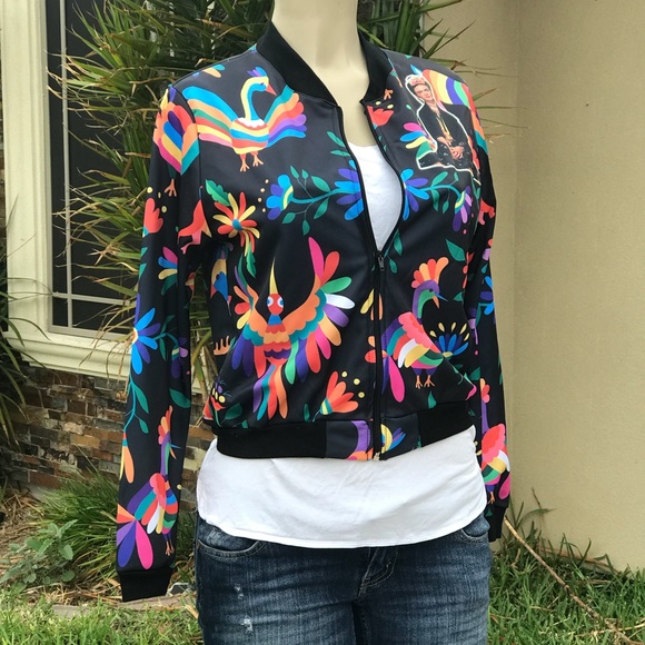 Cielito Lindo | Jackets & Coats | New Frida Kahlo Otomi Mexican Bomber Jacket Hd | Poshmark